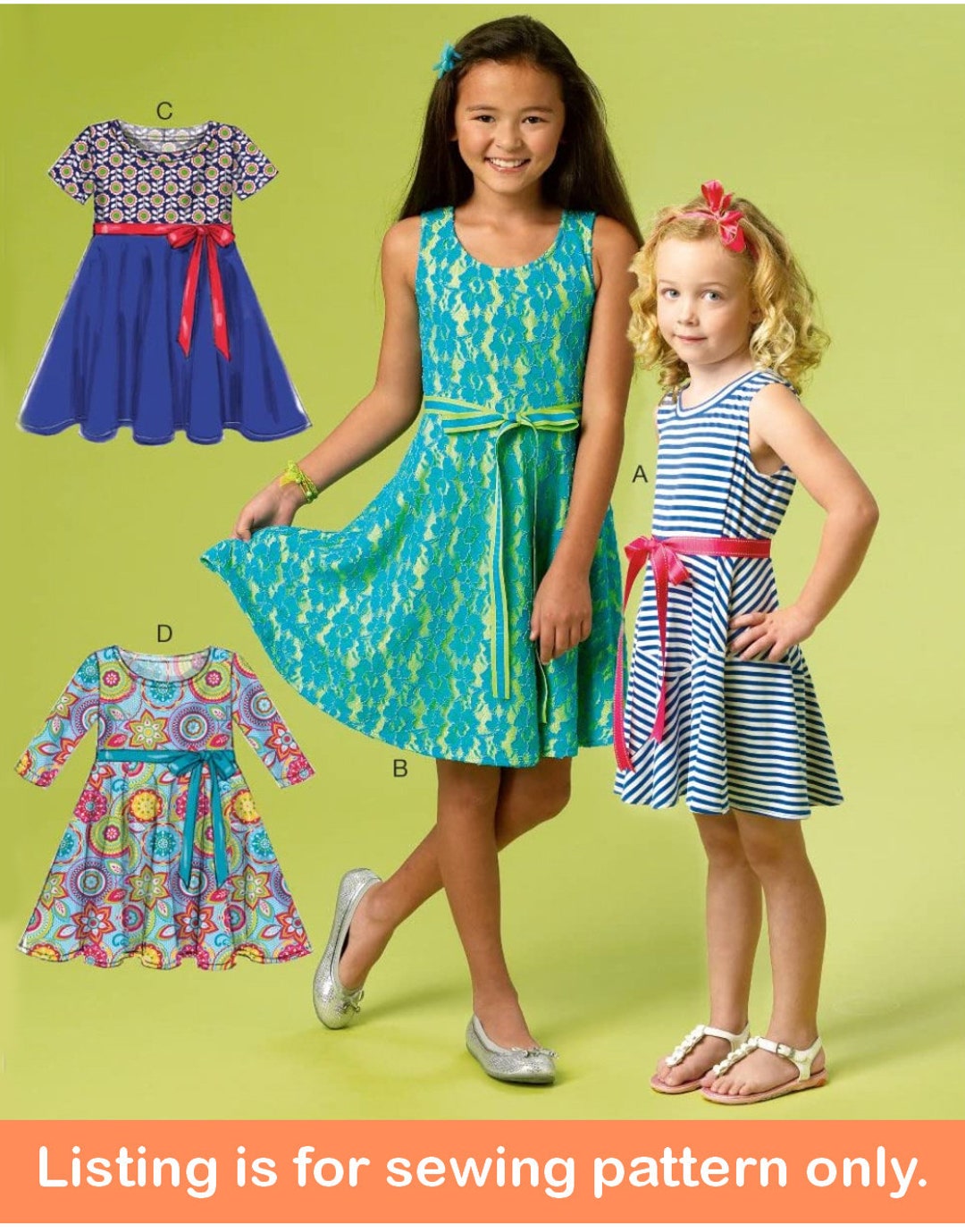 DRESS SEWING PATTERN | Make Girls Clothes | Kids Clothing Spring Summer ...