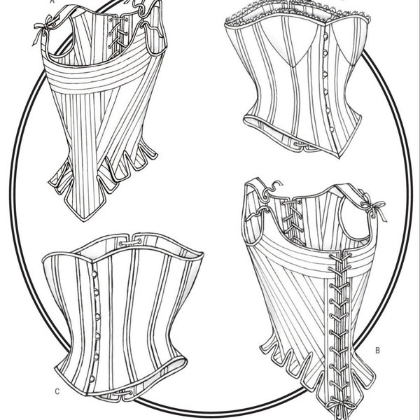 Plus Size Pattern Medieval Corset Etsy