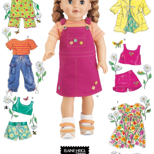 18 Inch Doll Overall Patterns - Etsy