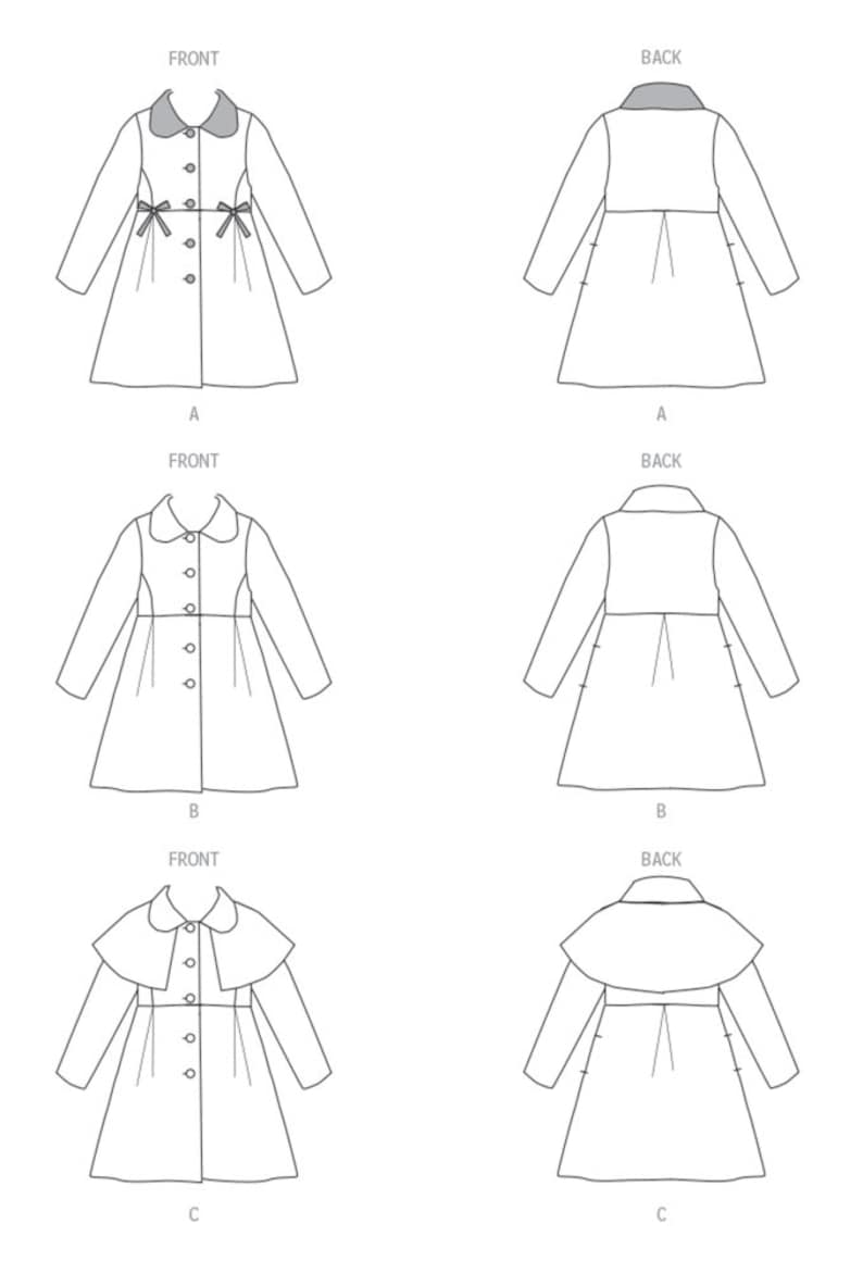 COAT SEWING PATTERN Sew Girls Clothes Clothing Formal - Etsy