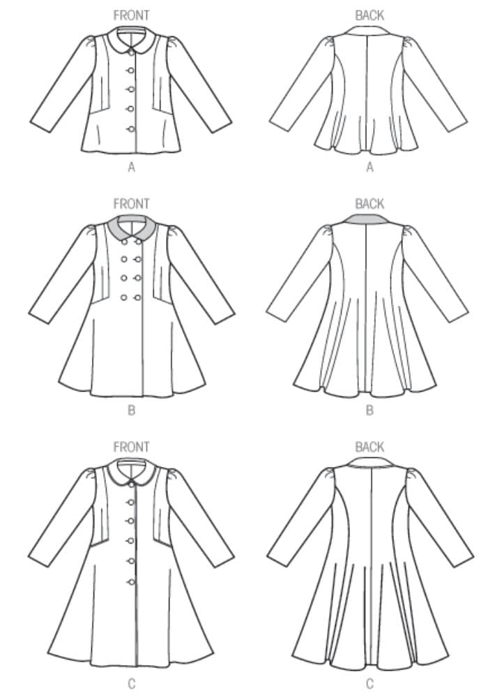 COAT SEWING PATTERN make Girl Clothes Kid Clothing Jacket - Etsy