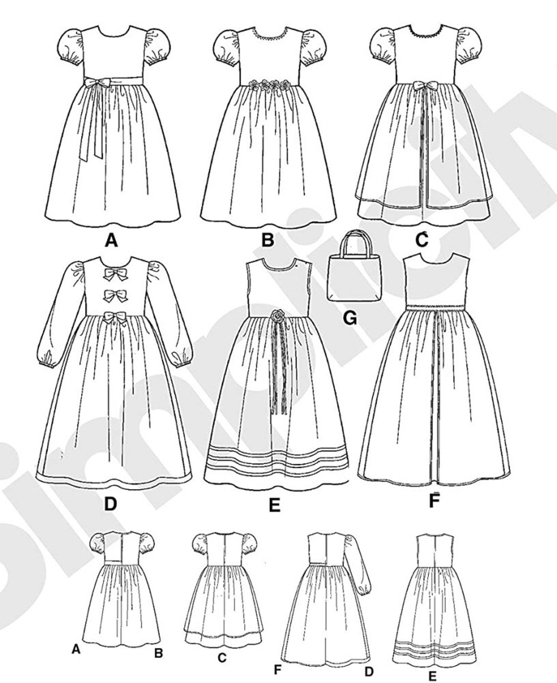 Sale!! DRESS SEWING PATTERN | Make Girls Clothes | Kids Party Church ...