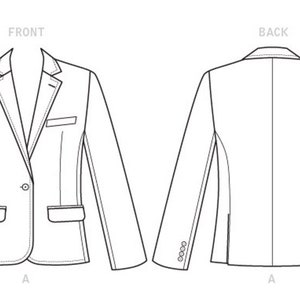 SUIT JACKET Sewing PATTERN | Sew Womens Mens Clothes Clothing | Blazer ...