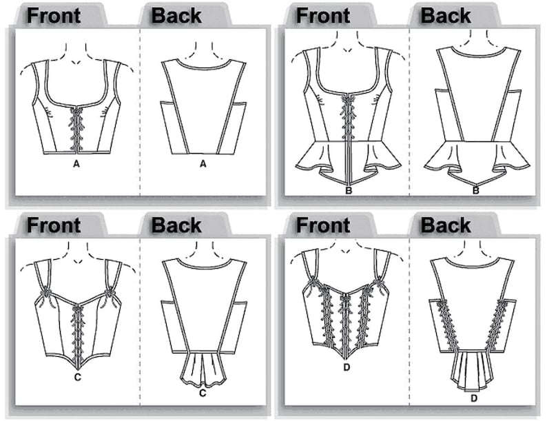 CORSET SEWING PATTERN Sew Women Halloween Bodice Underwear - Etsy