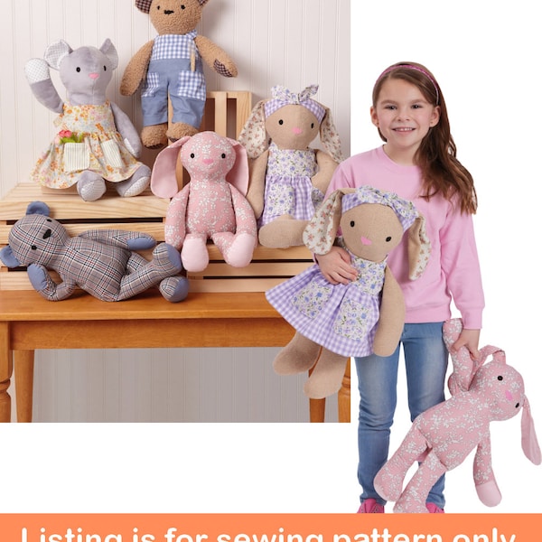 Easy Stuffed Animal Sewing Patterns - Etsy