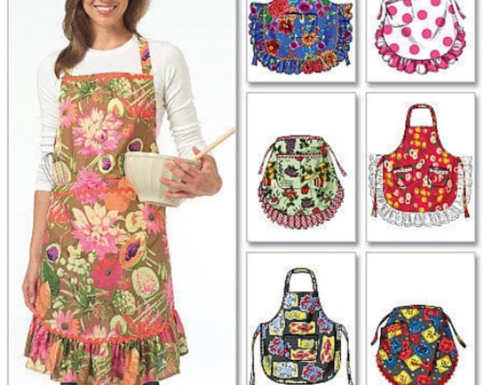 APRON SEWING PATTERN Make Kitchen Craft Apron Women Woman | Etsy