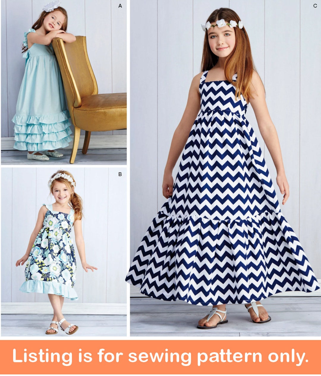 SUNDRESS SEWING PATTERN | Make Girls Clothes | Kids Clothing Boho Dress ...