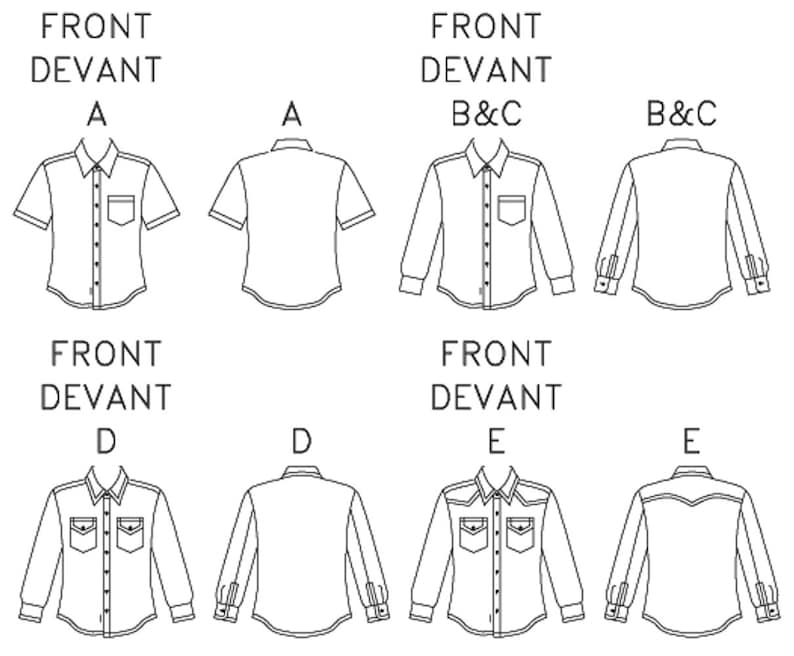 SHIRT SEWING PATTERN | Sew Mens Clothes Clothing | Button Down Shirt ...