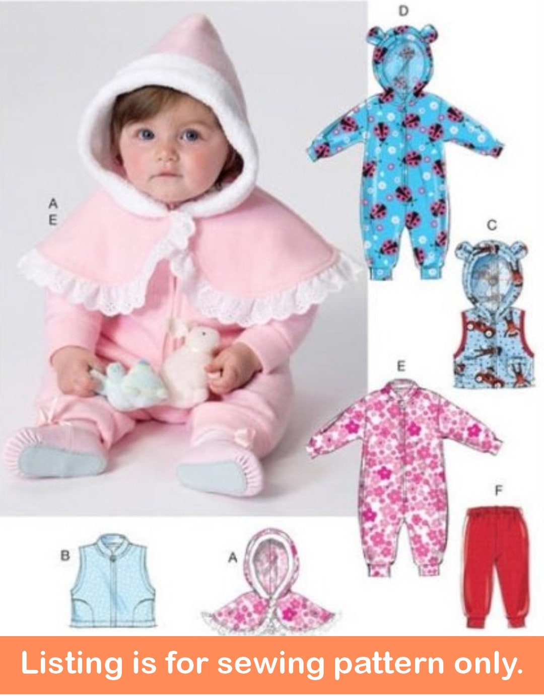 WINTER SEWING PATTERN |make Baby Clothes | Infant Clothing Bunting Coat ...