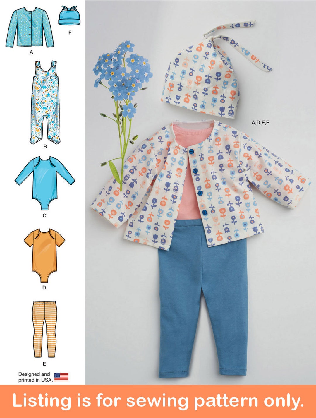 Sale!! LAYETTE SEWING PATTERN | Sew Baby Boy Girl Clothes Infant ...