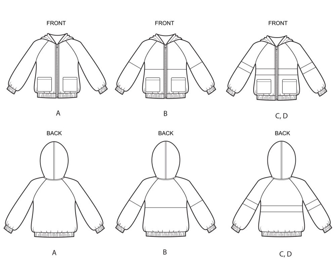 JACKET SEWING PATTERN Make Girls Clothes Kids Clothing - Etsy