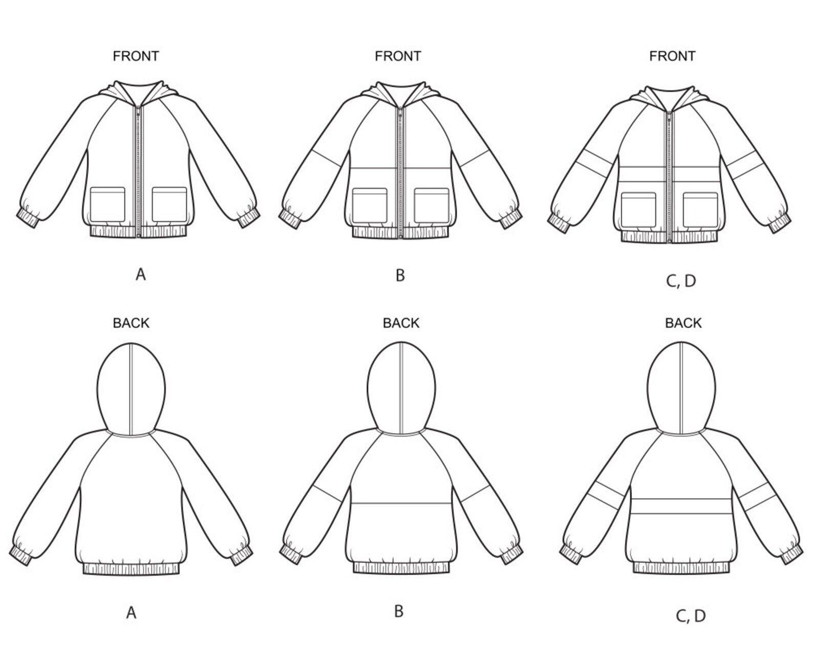 JACKET SEWING PATTERN Make Girls Clothes Kids Clothing - Etsy