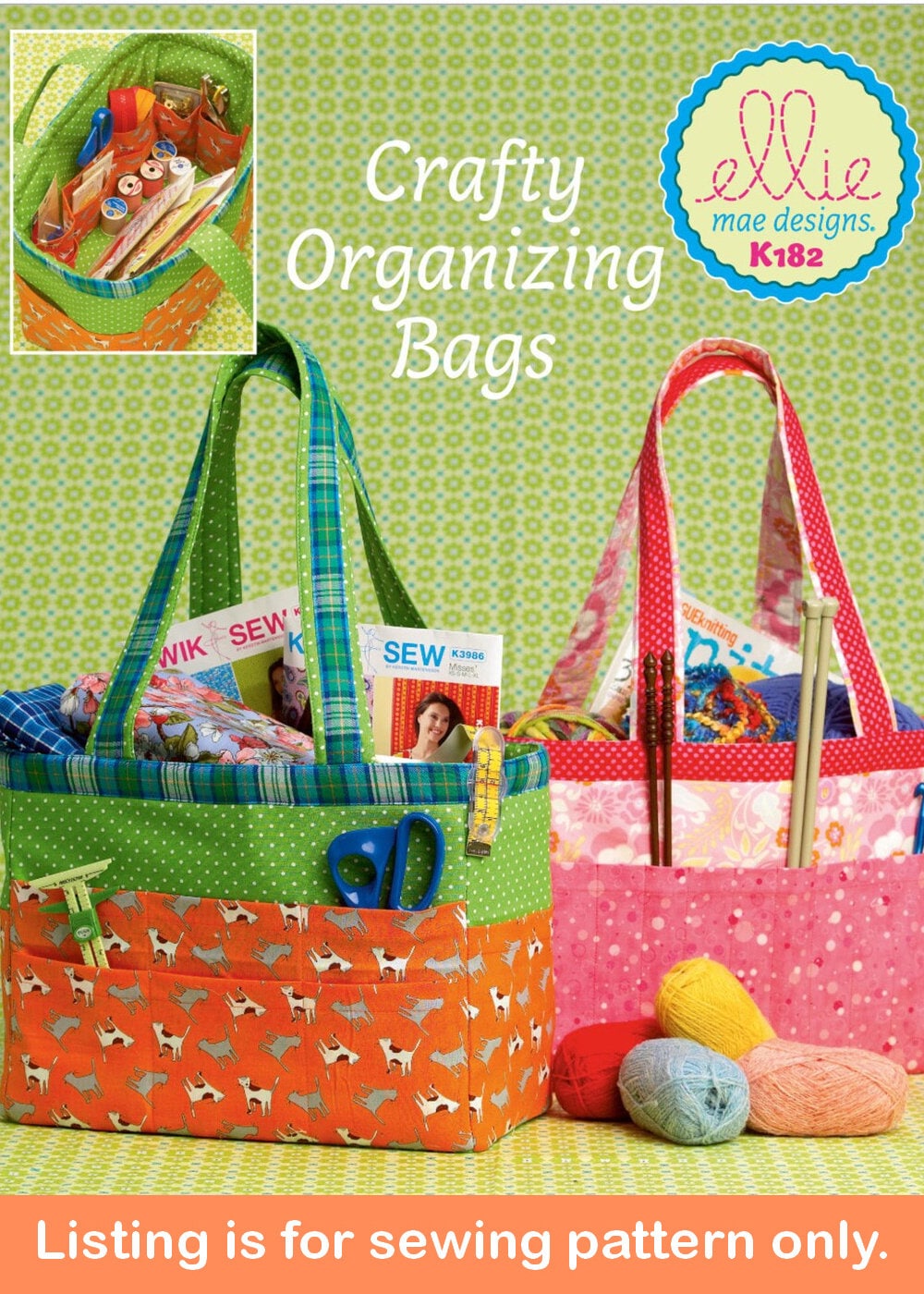 BAG SEWING PATTERN Sew Womens Mens Storage Tote Sewing - Etsy