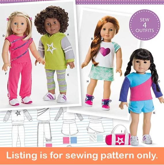 DOLL CLOTHES Sewing PATTERN Make Clothing for 18 Inch | Etsy