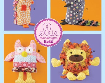 Large STUFFED ANIMAL Sewing PATTERN Make Large 27 Soft Plush Toy Teddy ...