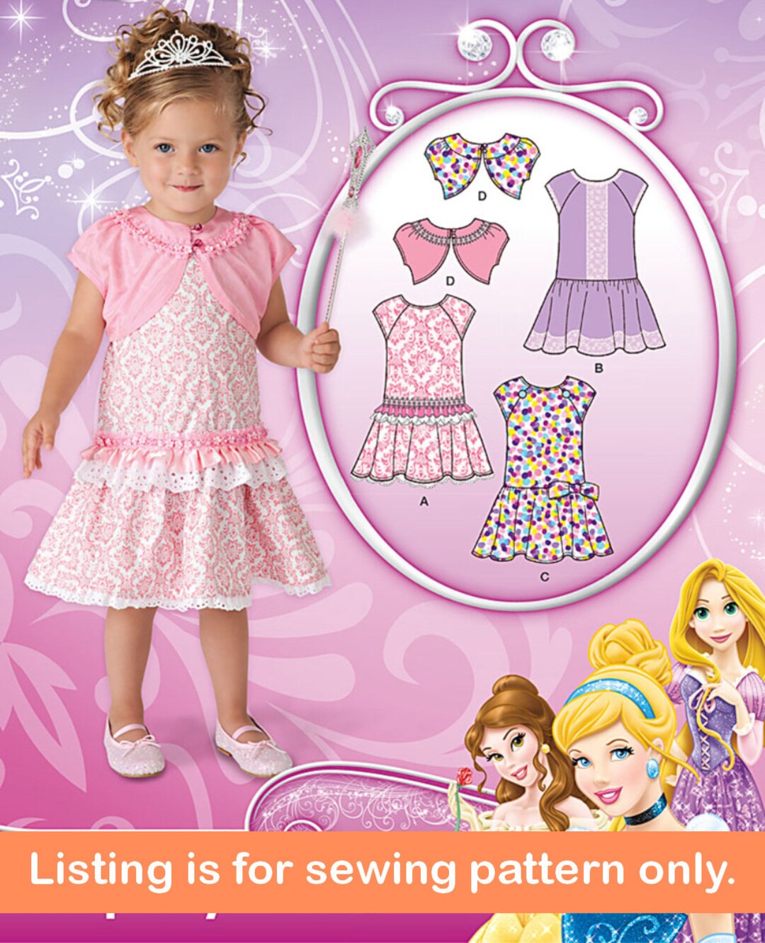 GIRLS SEWING PATTERN | Sew Princess Clothes Clothing | Toddler Party ...