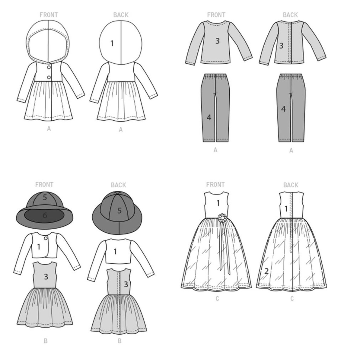 DOLL CLOTHES Sewing PATTERN Make Clothing for 14 Doll - Etsy