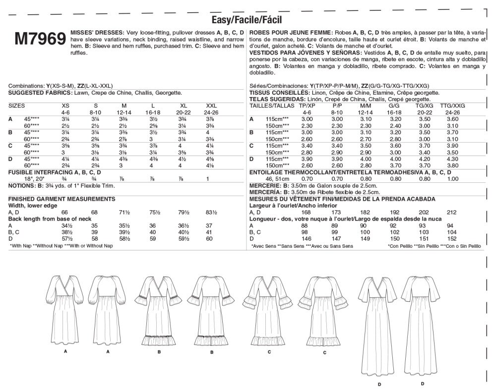 DRESS SEWING PATTERN | Sew Women Clothes Clothing | Long Short Maxi ...