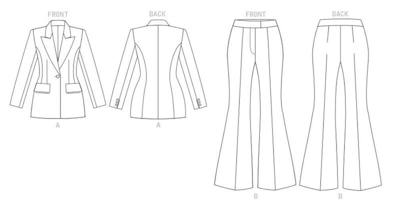 SUIT SEWING PATTERN | Sew Womens Clothes Clothing | Formal Jacket ...