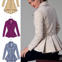 Suit Blazer Sewing Pattern, Women Jacket, Office Classic Coat PDF ...