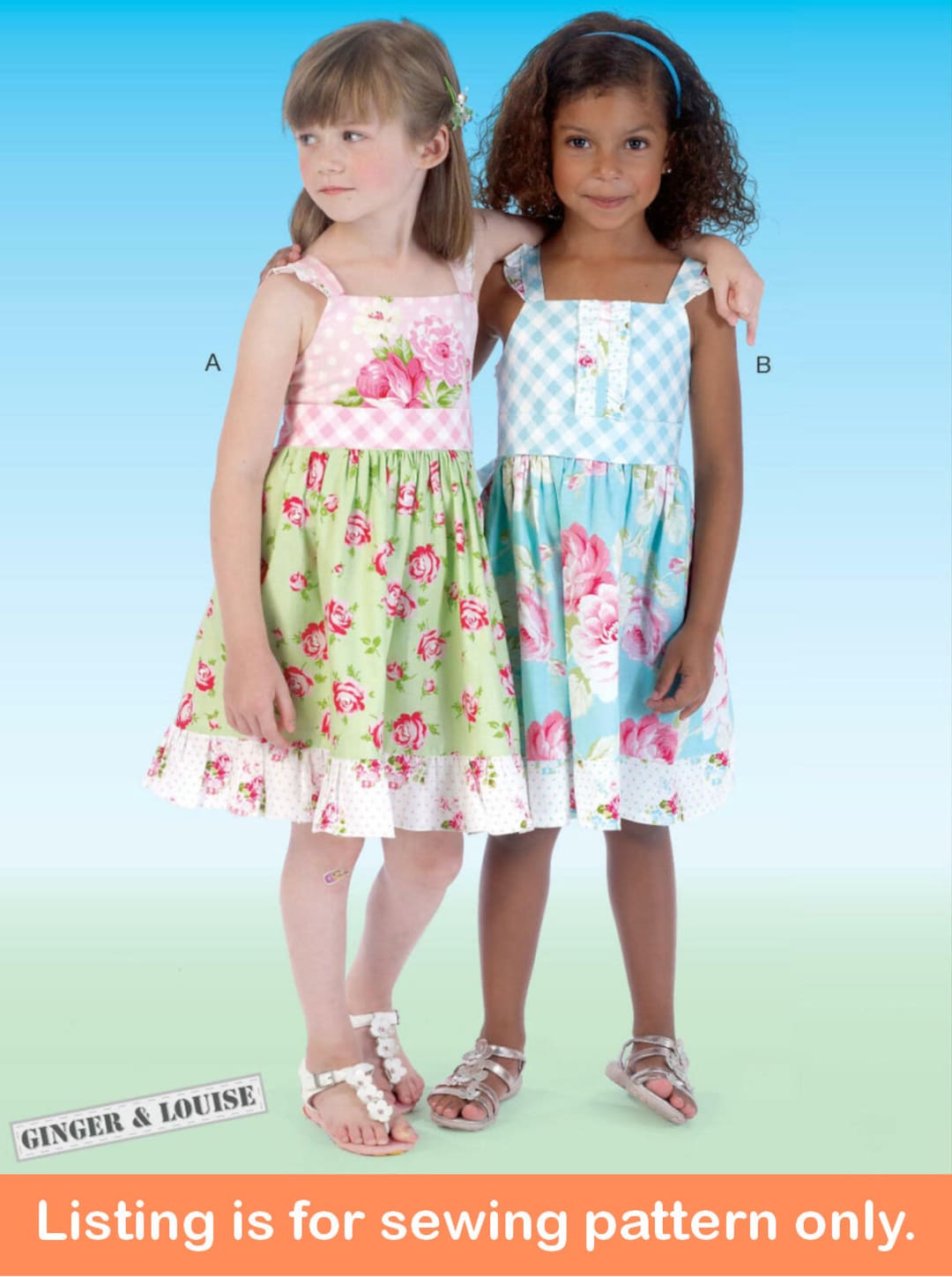 SUNDRESS SEWING PATTERN | Make Girls Clothes | Kids Clothing Sleeveless ...