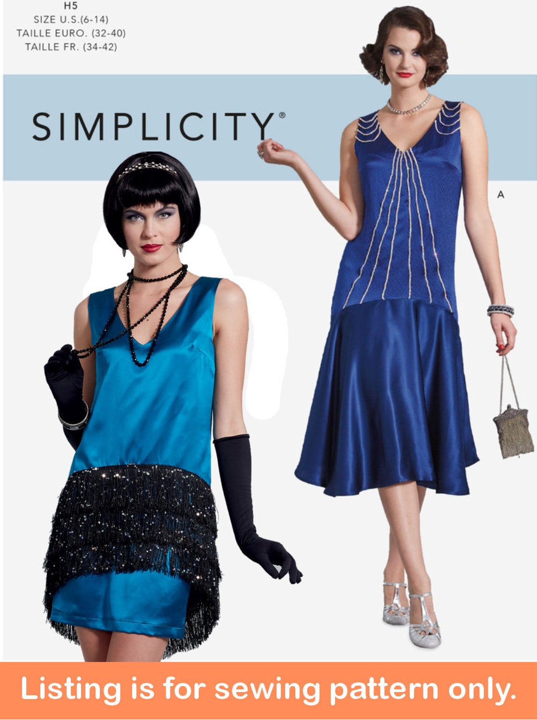 COSTUME SEWING PATTERN | Sew Womens Halloween Carnival Outfit | Flapper ...