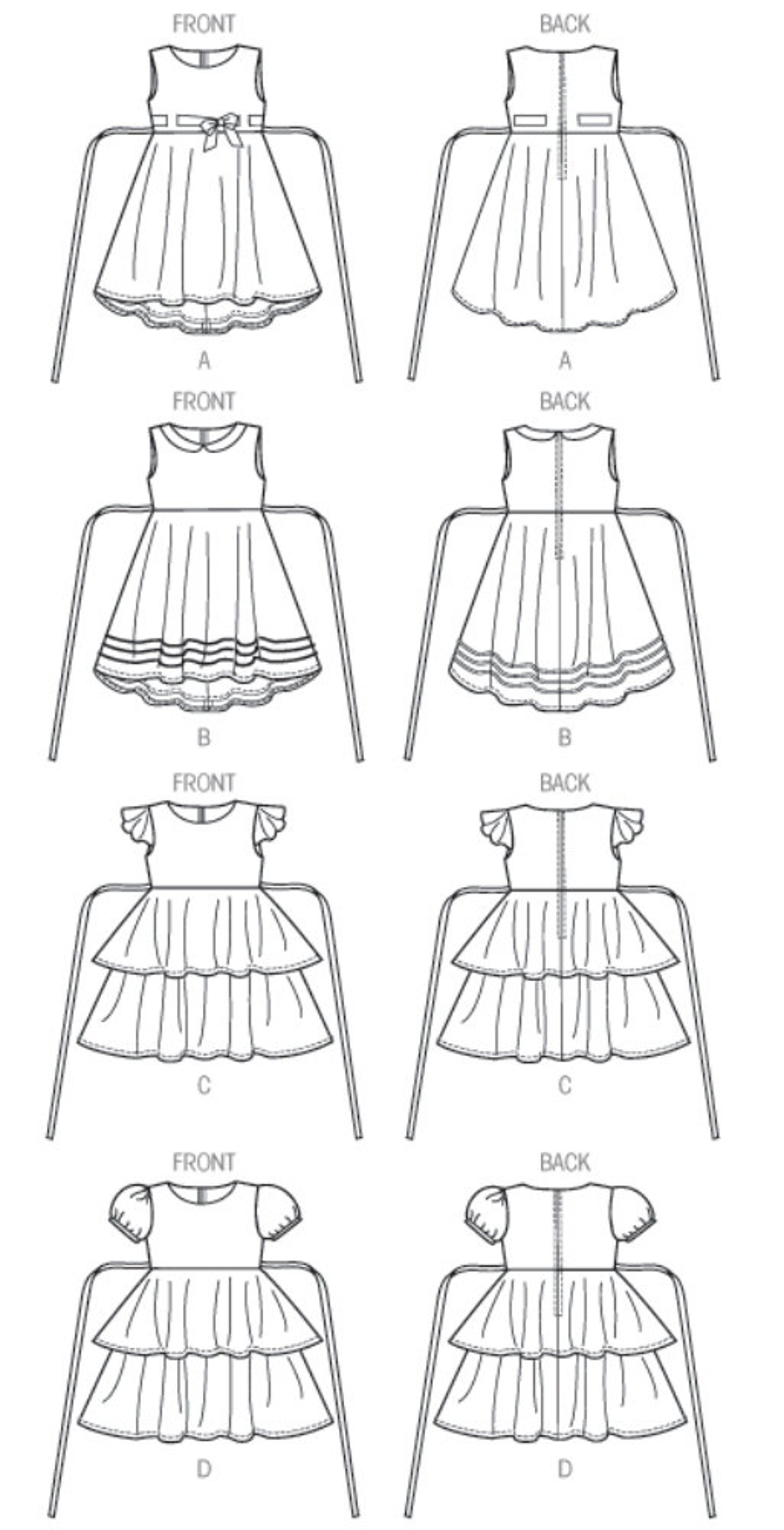 DRESS SEWING PATTERN Make Girls Clothes Kids Clothing For | Etsy