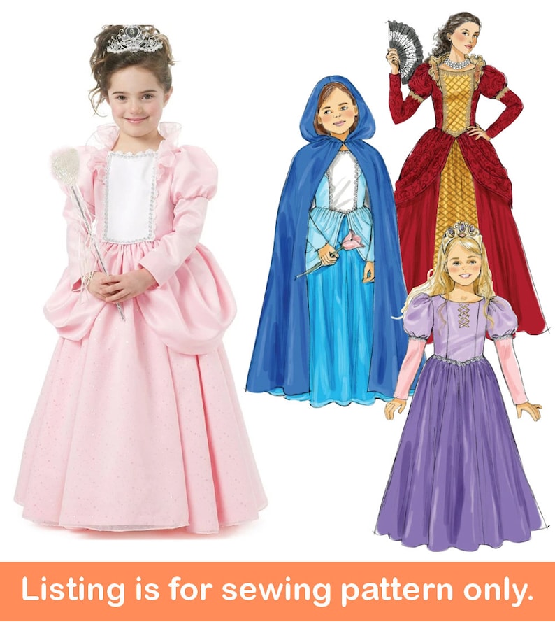 COSTUME SEWING PATTERN make Halloween Carnival Dress Girl | Etsy