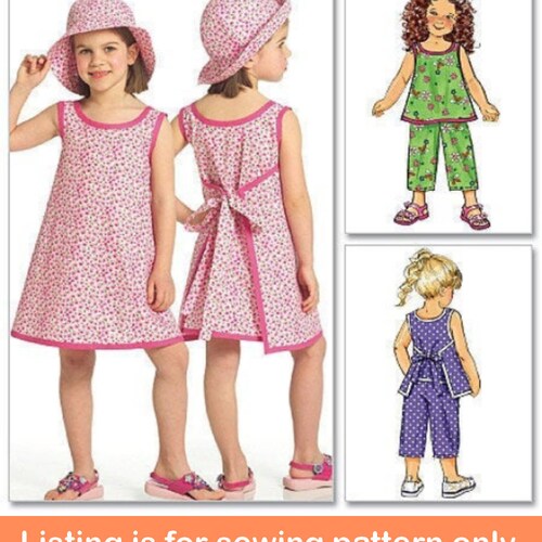 GIRLS SEWING PATTERN Make Summer Clothes for Kids Toddler - Etsy