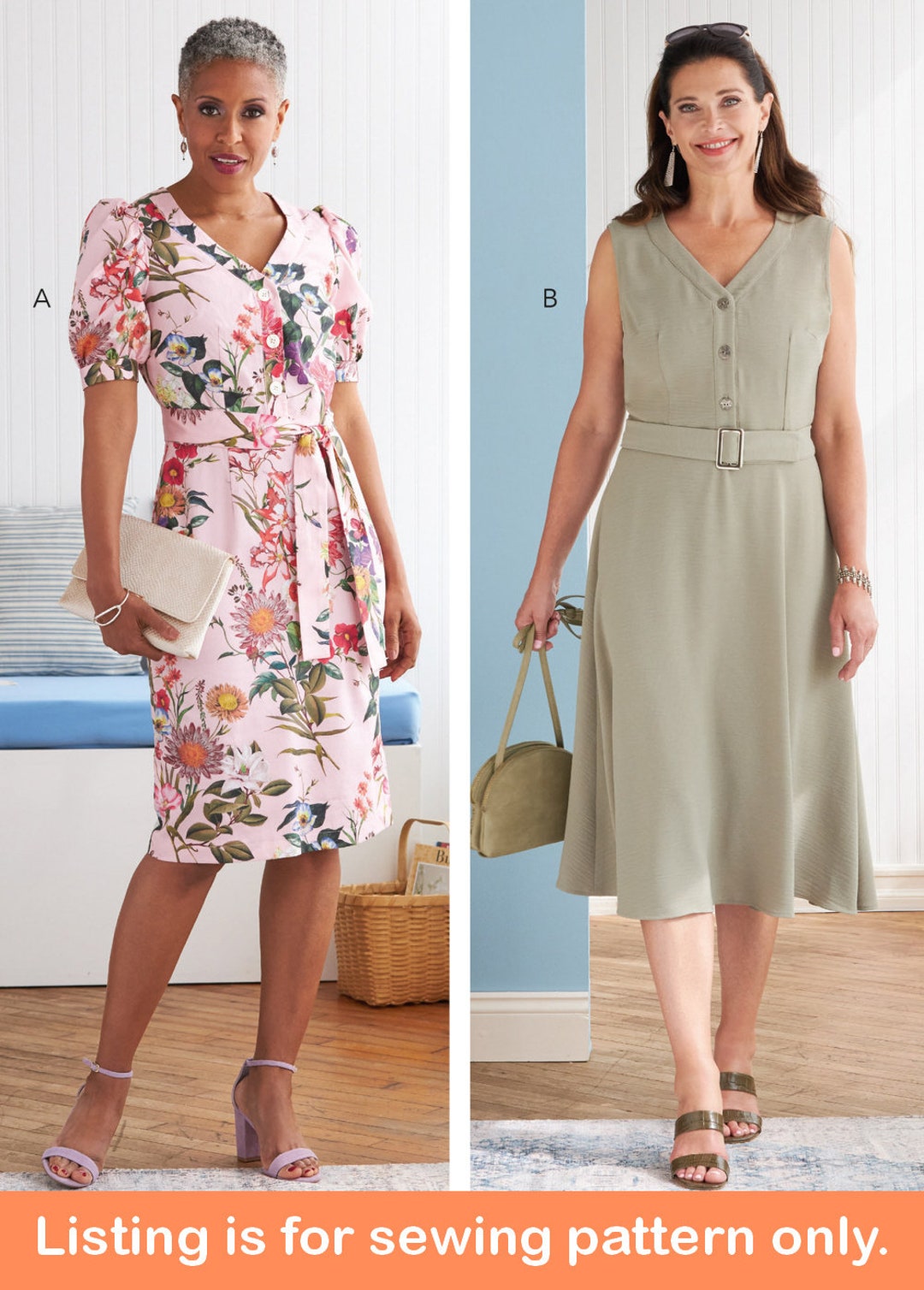 DRESS SEWING PATTERN | Sew Womens Clothes Clothing | Sleeveless Short ...