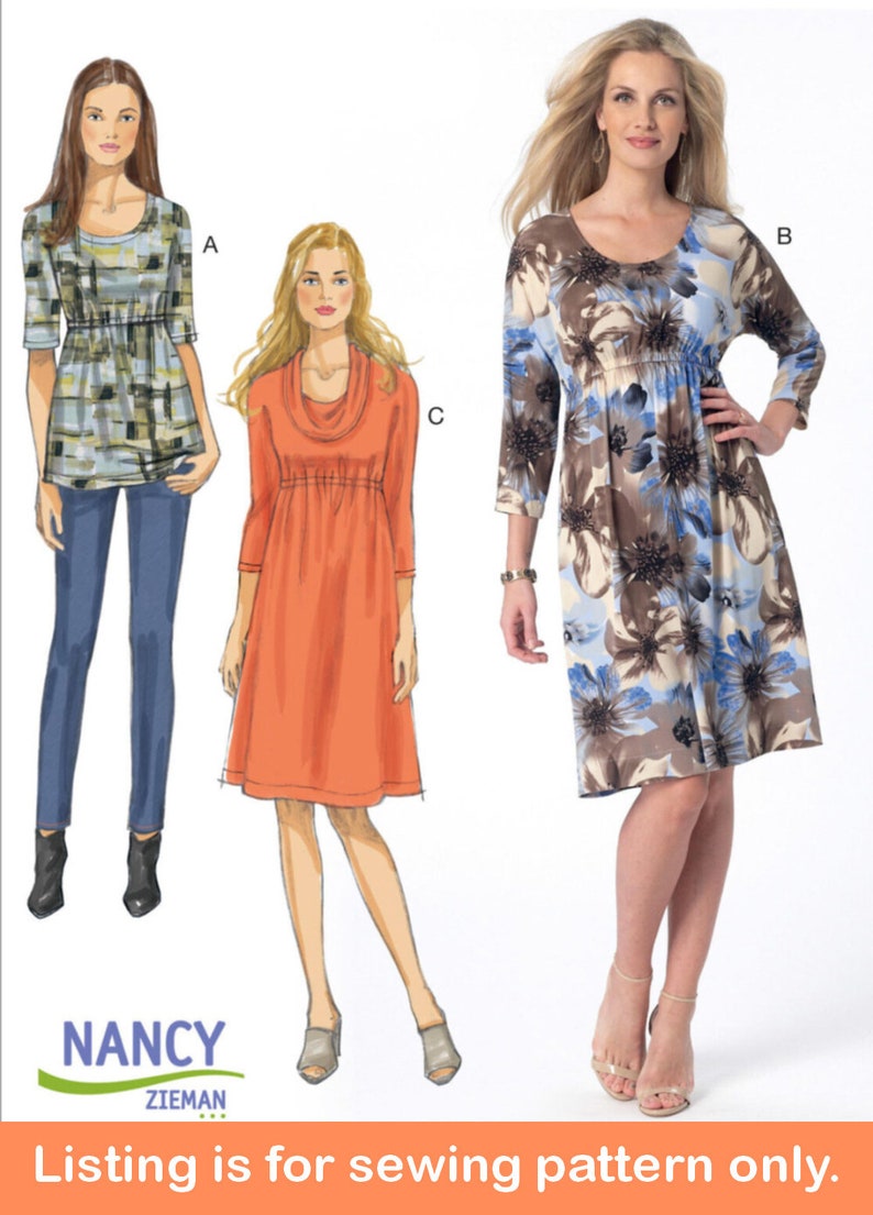 WOMENS SEWING PATTERN Sew Easy Clothes Clothing Dress Top - Etsy