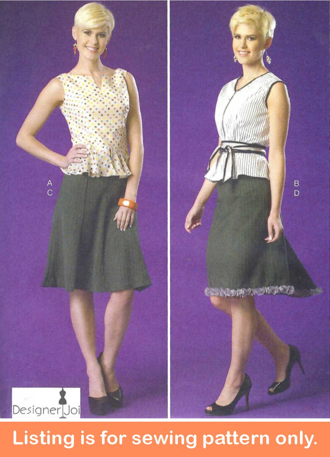 WOMENS SEWING PATTERN | Sew Woman Misses Clothes Clothing | Belt Belted ...