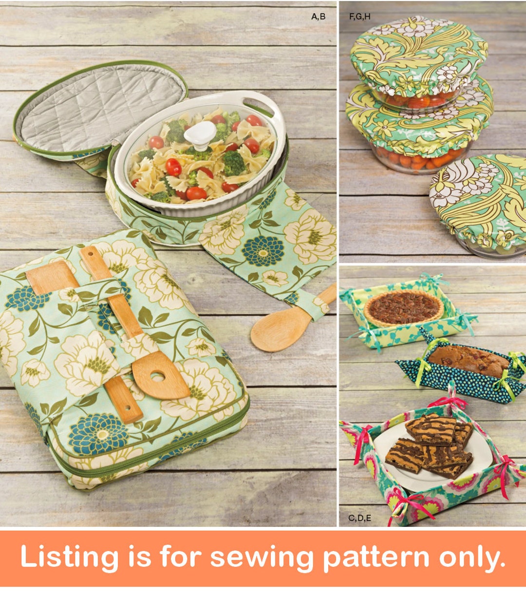 KITCHEN SEWING PATTERN | Sew Cooking Baking Accessories | Sewing ...