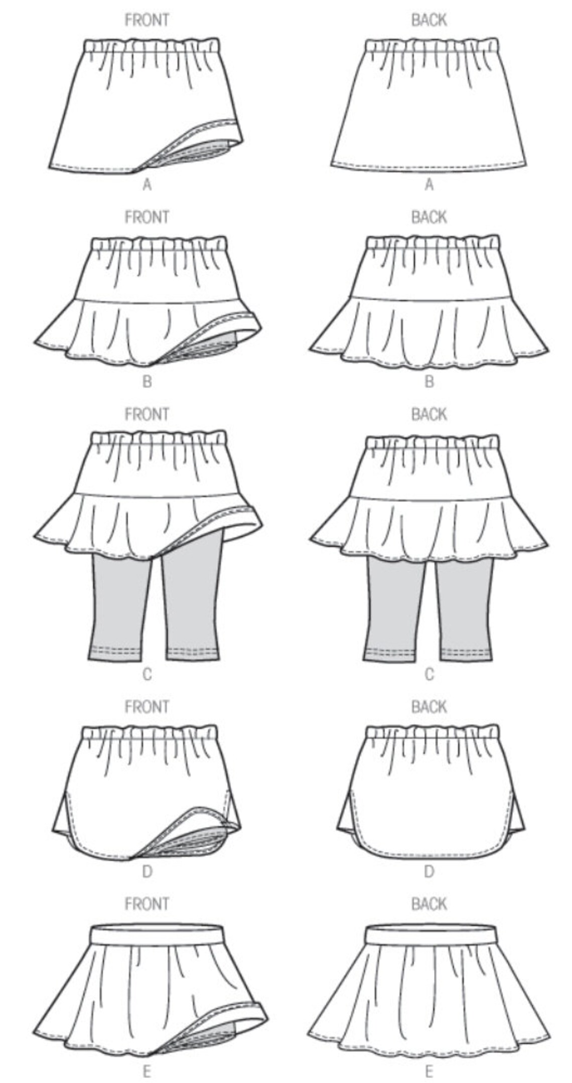 SKORT SEWING PATTERN |make Girls Clothes | Kids Clothing Summer Skirt ...