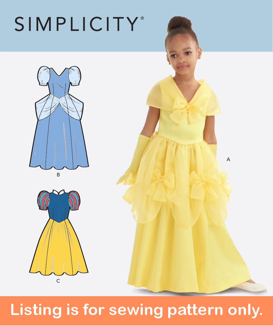 COSTUME SEWING PATTERN | Sew Girls Halloween Carnival Outfit Dress ...