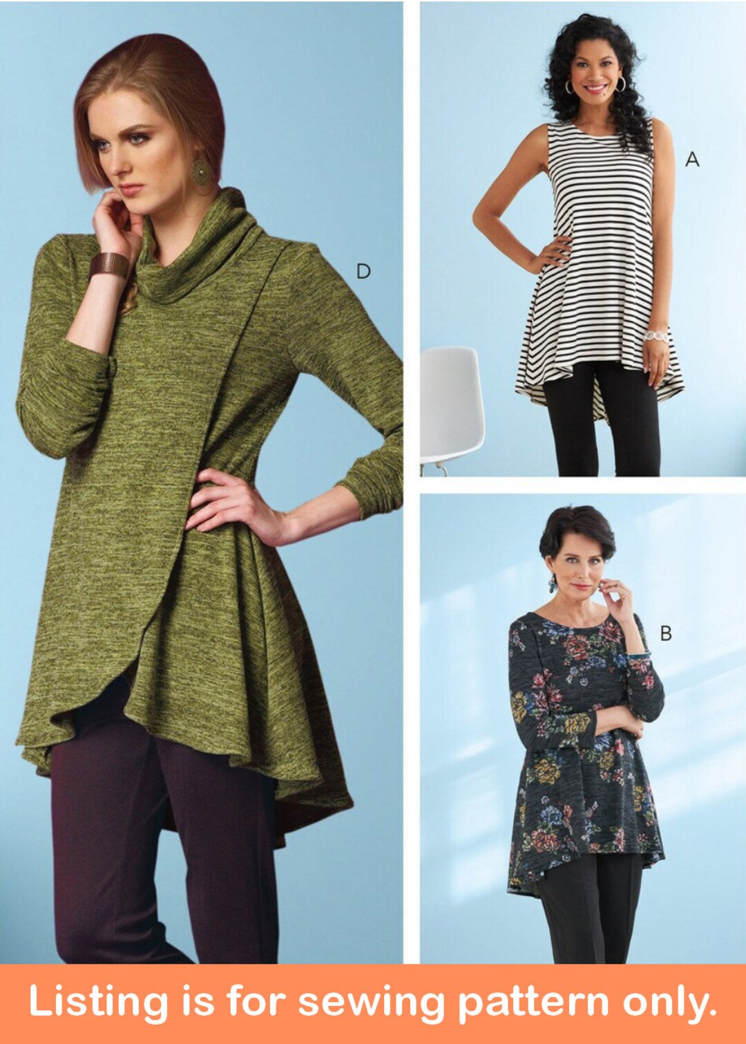 TOP SEWING PATTERN | Sew Womens Clothes Clothing | Extra Long Shirt ...