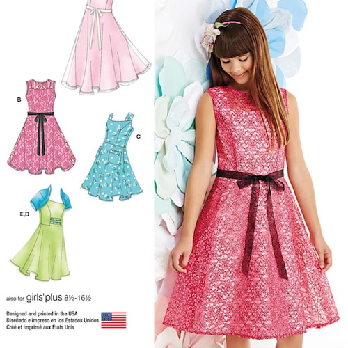 DRESS SEWING PATTERN Make Tween Teen Girls Clothes Kids | Etsy