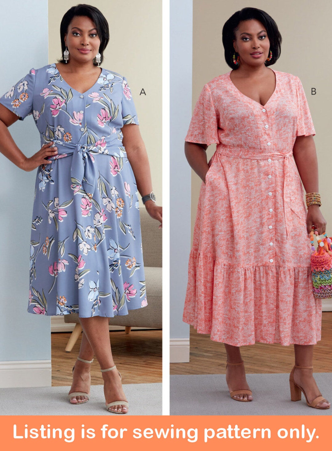 DRESS SEWING PATTERN | Make Womens Clothes Clothing | Short Sleeves ...