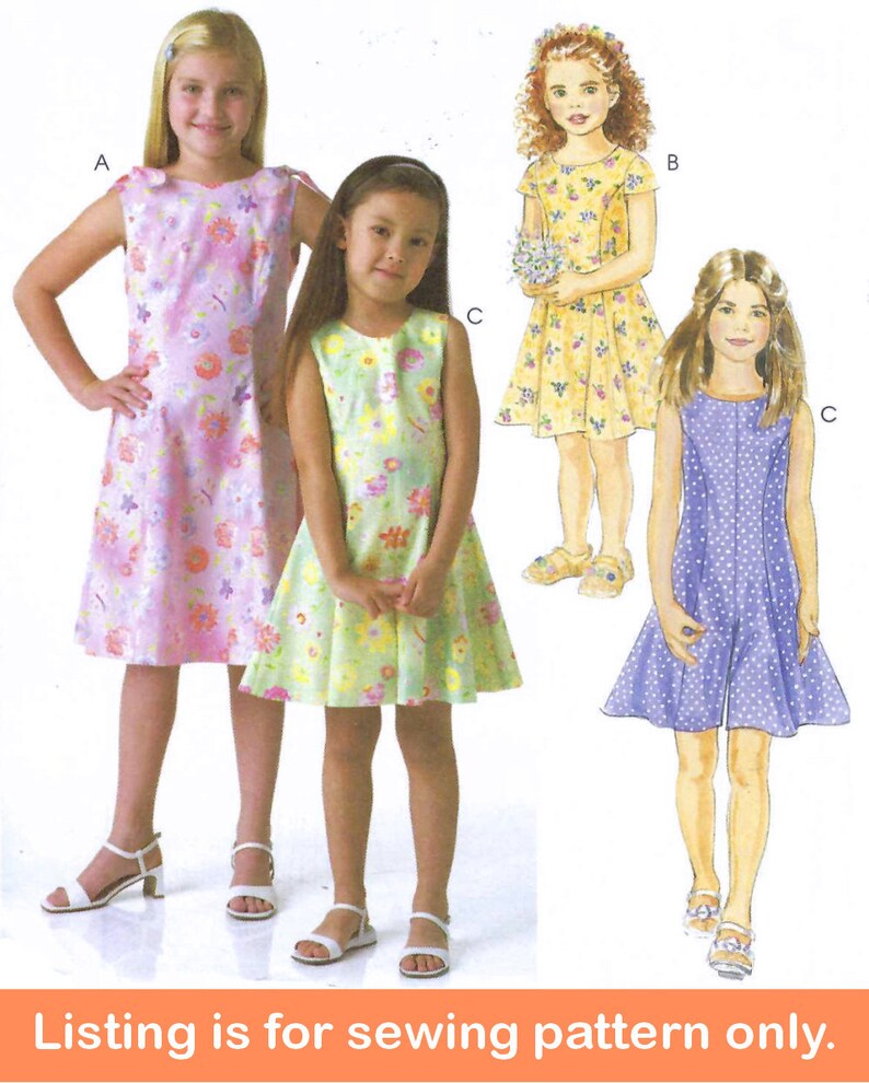 GIRLS SEWING PATTERN Sew Summer Clothes Clothing Dress - Etsy