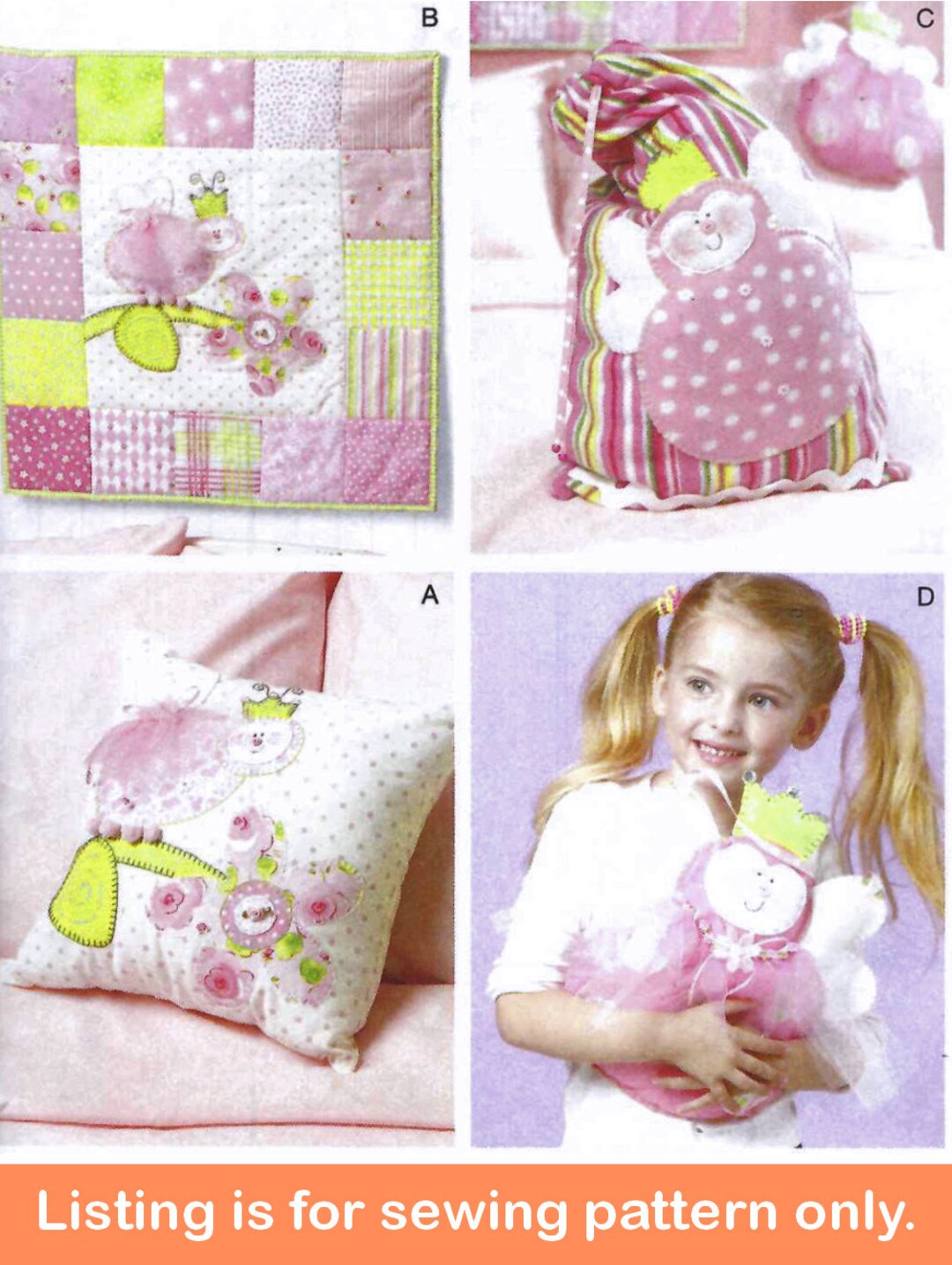 BEDROOM DECOR Sewing PATTERN | Make Girls Room Decorations | Pillow ...
