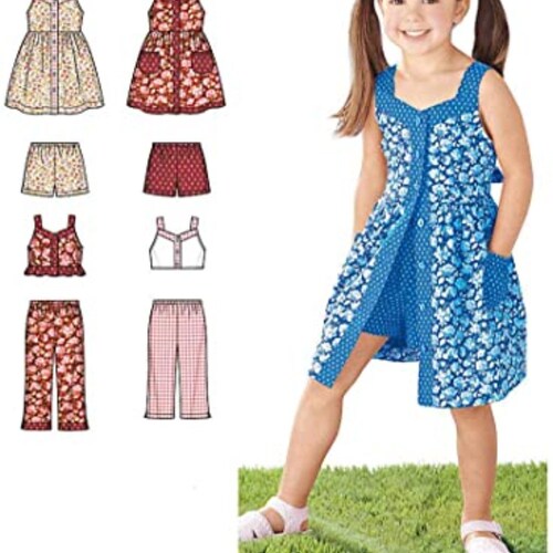 GIRLS SEWING PATTERN make Summer Clothes Little Kids Dress - Etsy