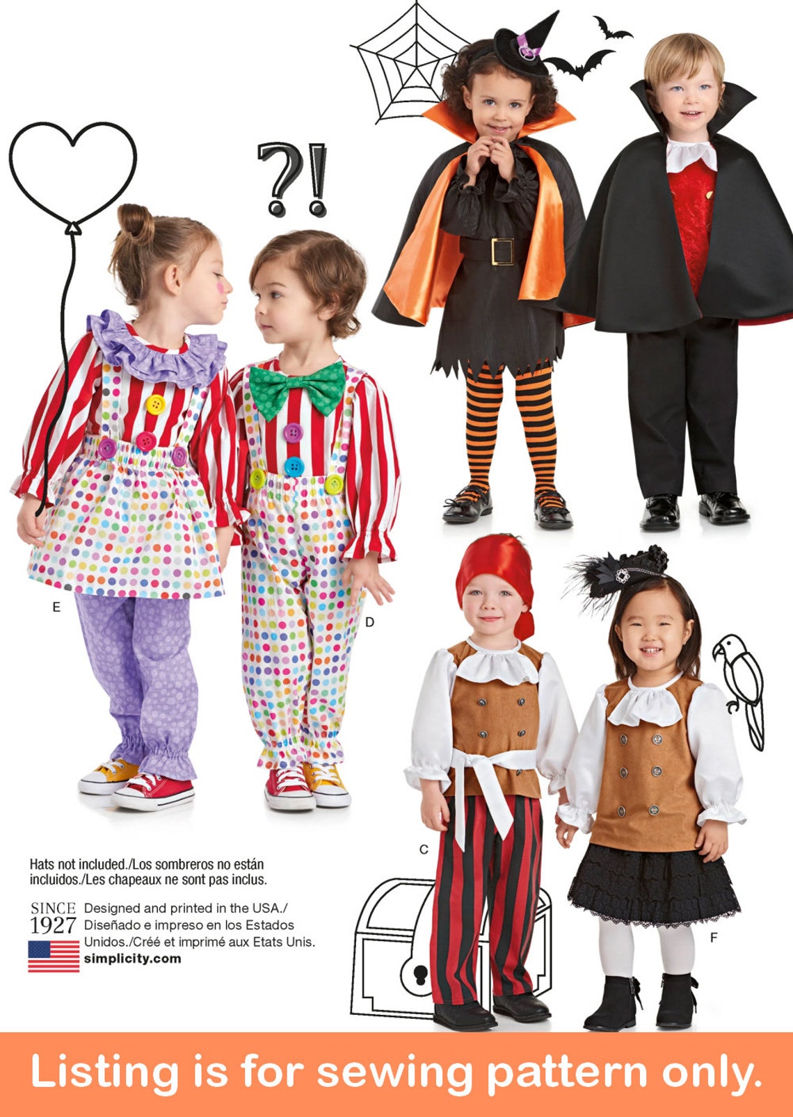 COSTUME Sewing PATTERN Sew Halloween Carnival Outfit - Etsy