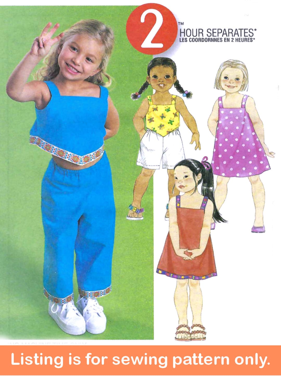 GIRLS SEWING PATTERN | Make Summer Clothes Clothing | Dress Sundress ...