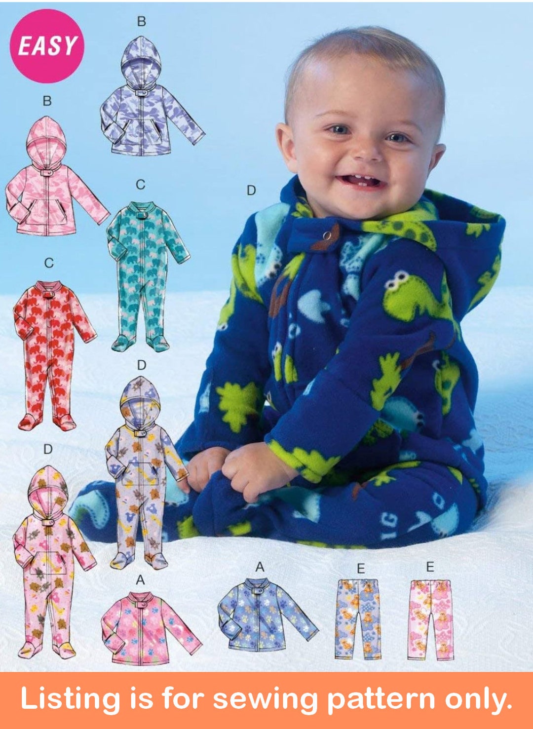 BABY SEWING PATTERN |make Boys Girls Clothes | Infant Clothing Hoodie ...