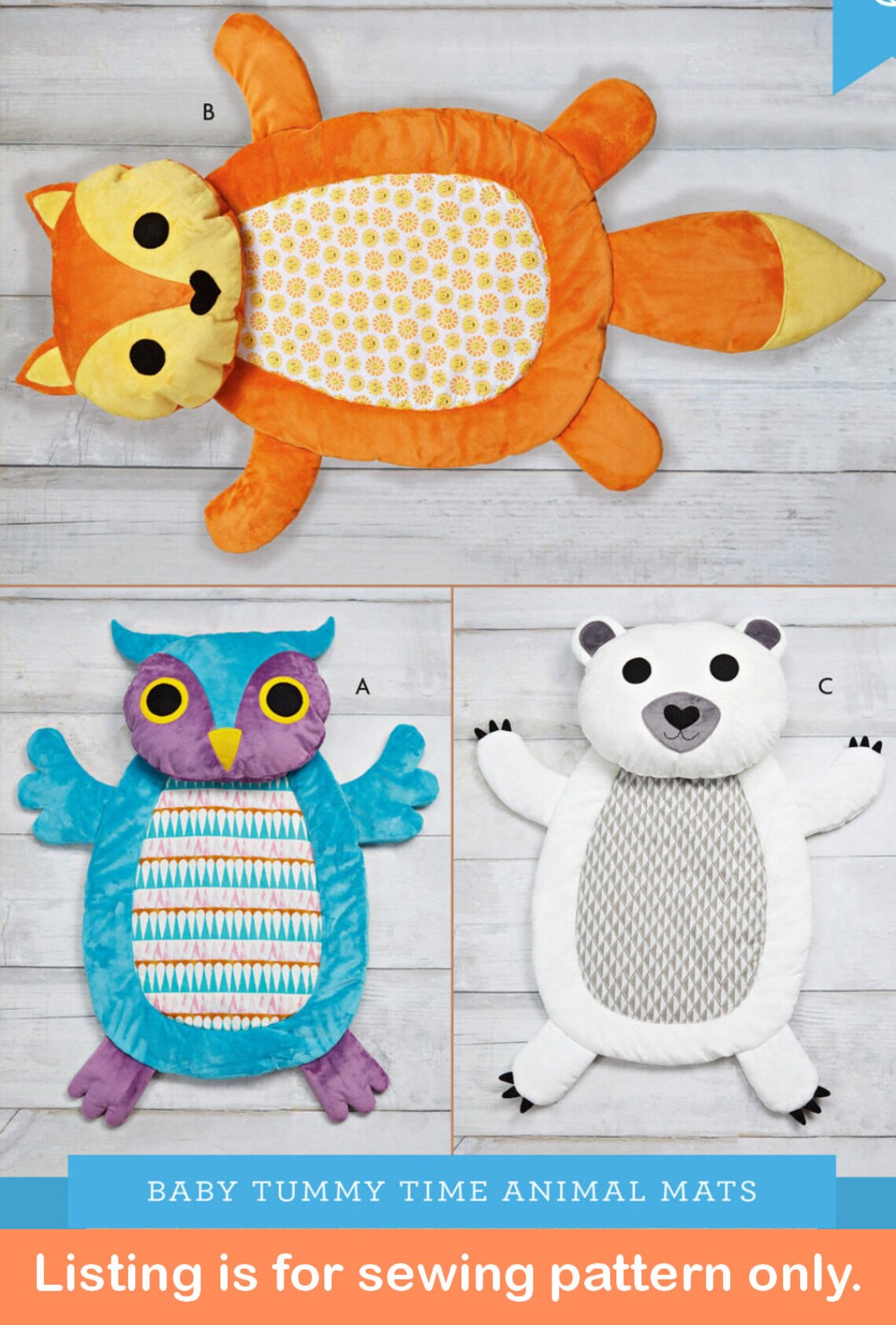 BABY MAT Sewing PATTERN Sew Tummy Time Mats for Infants | Etsy