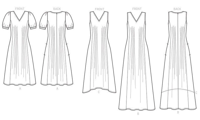 DRESS SEWING PATTERN | Sew Women Clothes Clothing | Easy Sleeveless ...