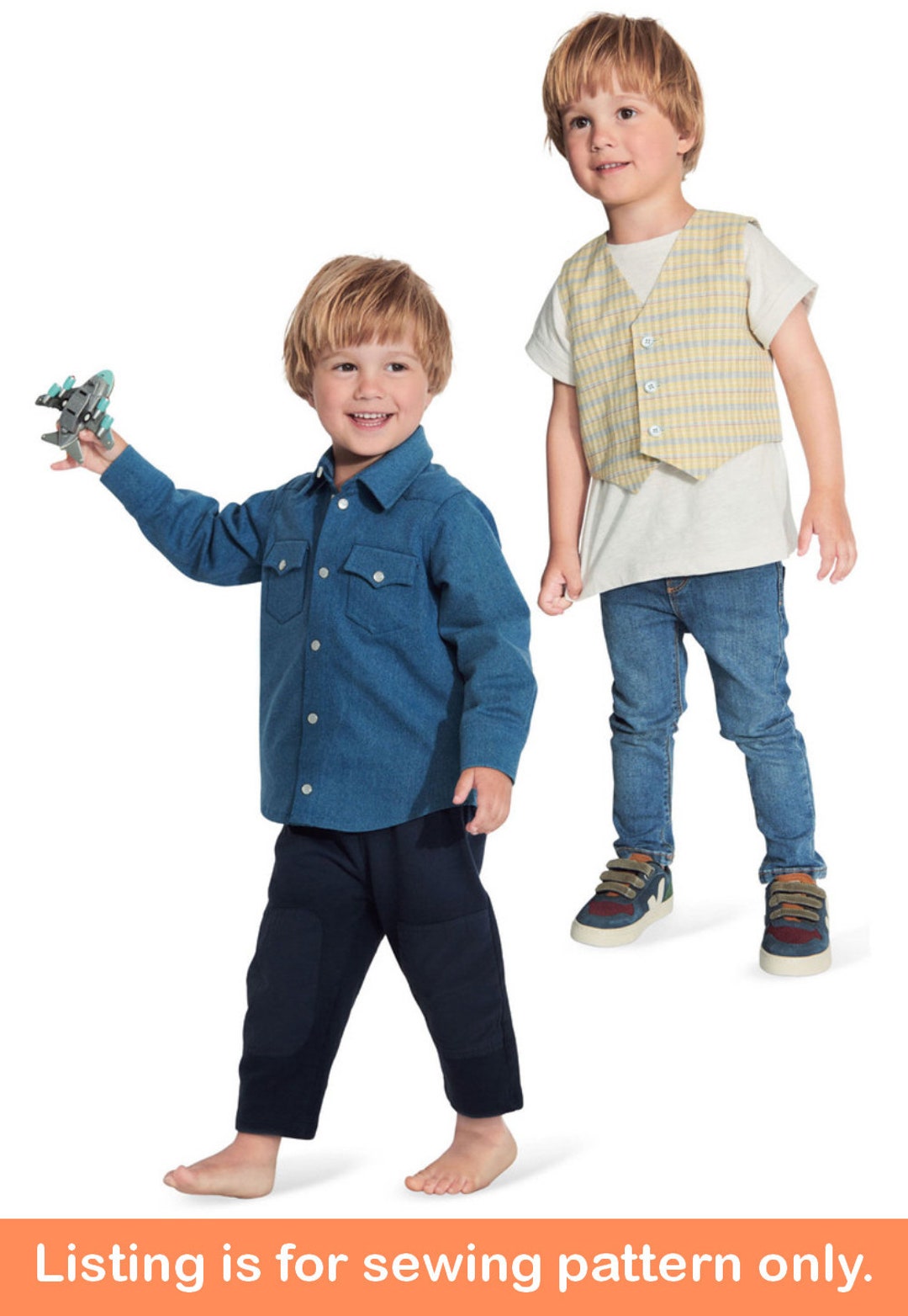BOYS SEWING PATTERN | Sew Kids Clothes Clothing | Button-down Shirt ...