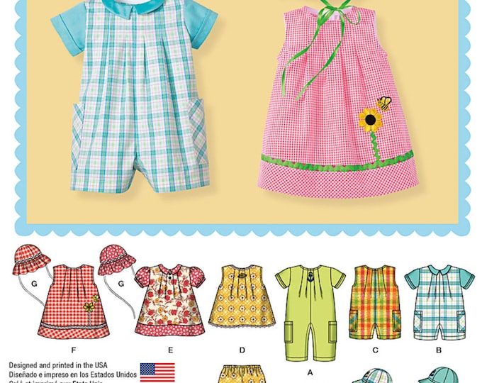 BABY SEWING PATTERN | Make Boys Girls Clothes | Infant Clothing Romper ...