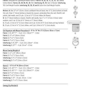 SEWING ACCESSORIES PATTERN | Sew Sewing Storage Organizer | Cat Caddy ...