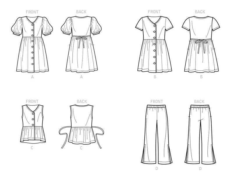 GIRLS SEWING PATTERN Make Tween Teen Clothes Kids Teenager | Etsy